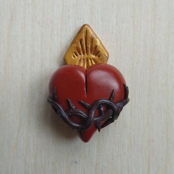 Sacred Heart Ornament - Etsy