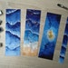 Four Original Art Bookmarks NOT PRINTED Original Watercolors Real ...