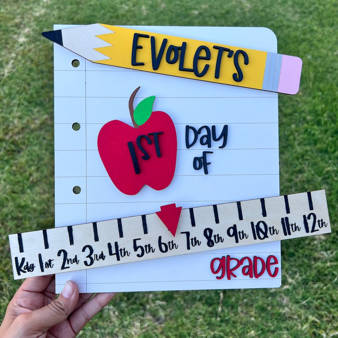 First Day of School Sign | Back to School Reusable Sign, 1st Day of ...