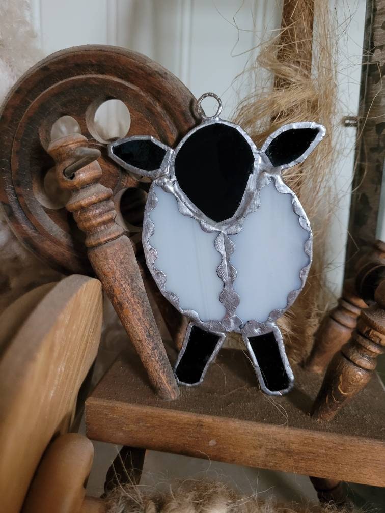 Stained Glass Sheep. Valais Blacknose. - Etsy