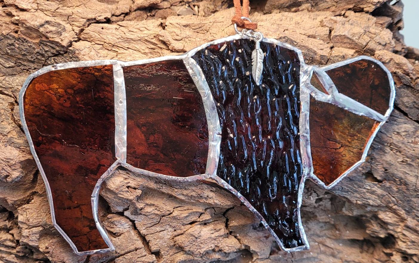Stained Glass Buffalo/bison. Western Decor. - Etsy UK