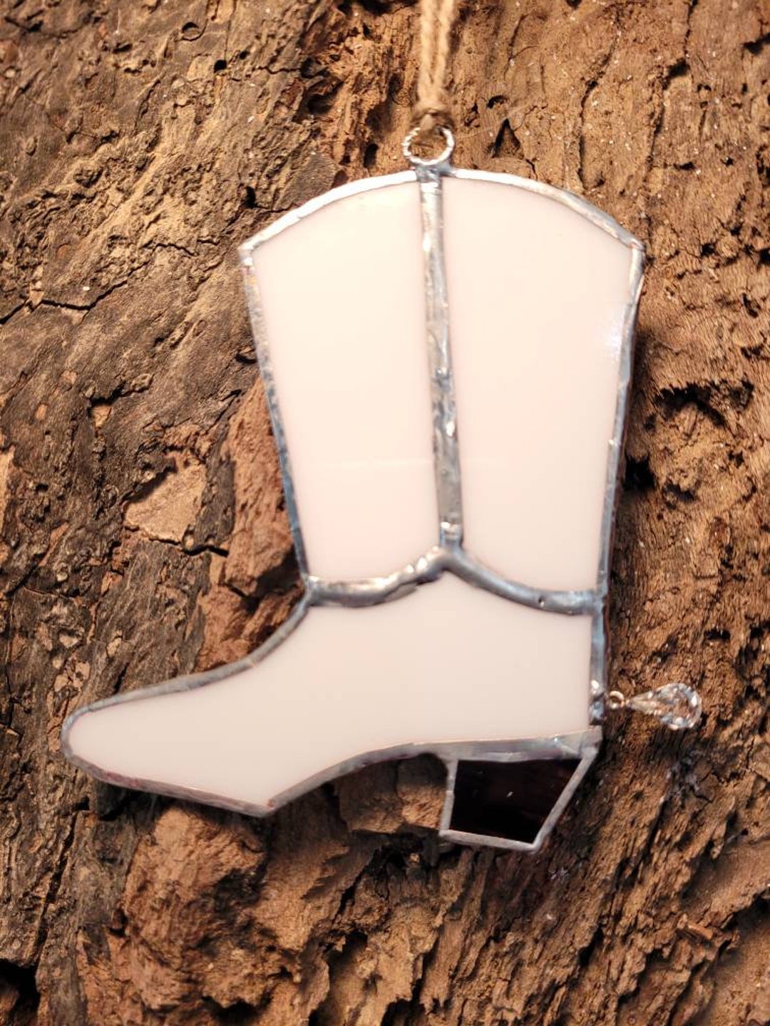 Stained Glass Cowboy Boot. Western Decor. - Etsy