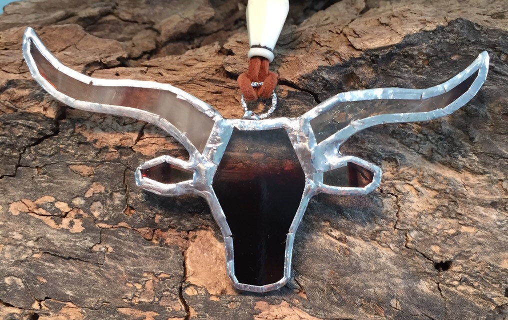Stained Glass Bull/longhorn. Western Decor. - Etsy