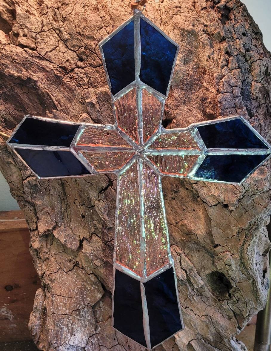 Stained Glass Cross - Etsy