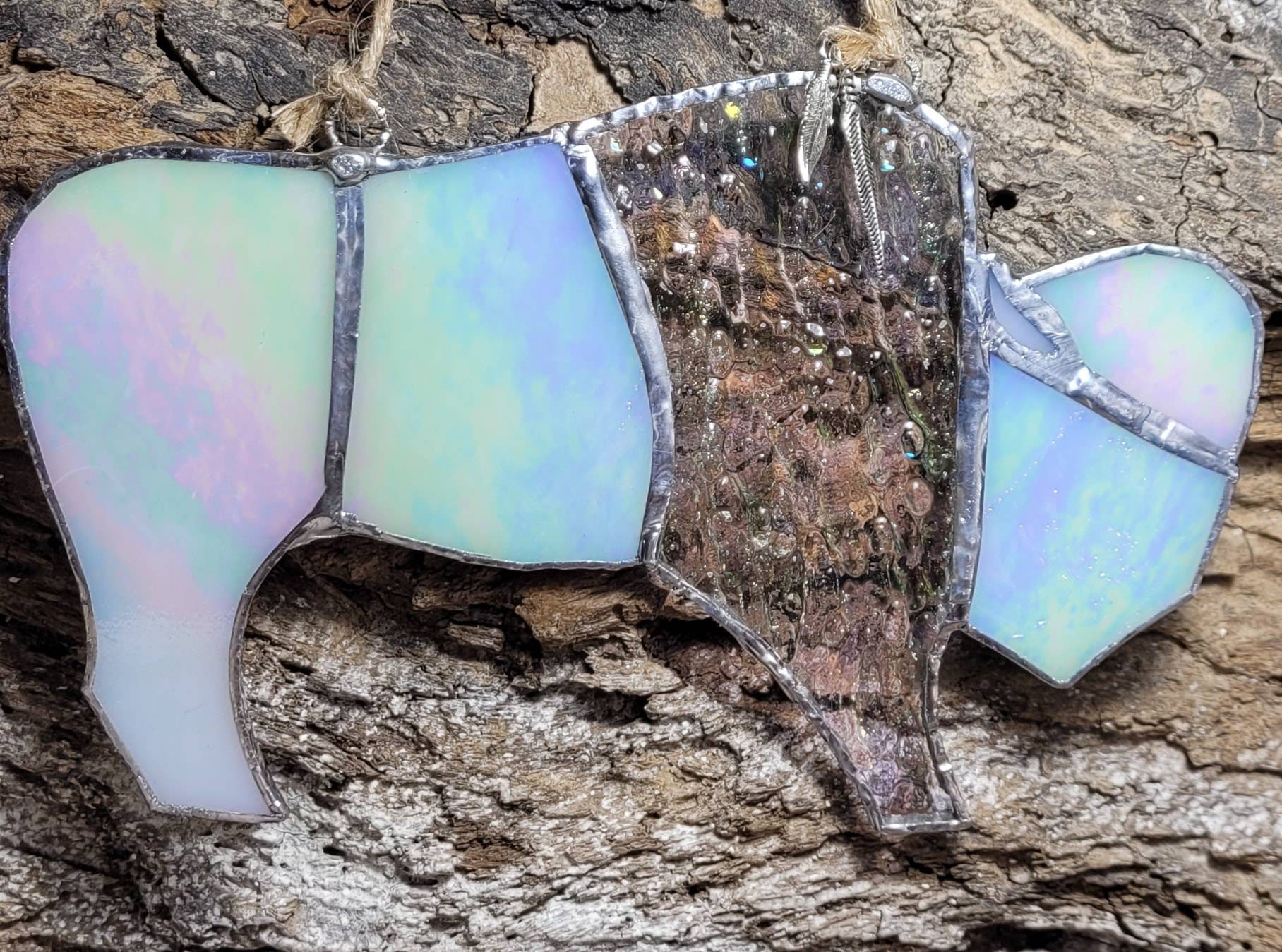 Sacred White Buffalo Stained Glass. - Etsy