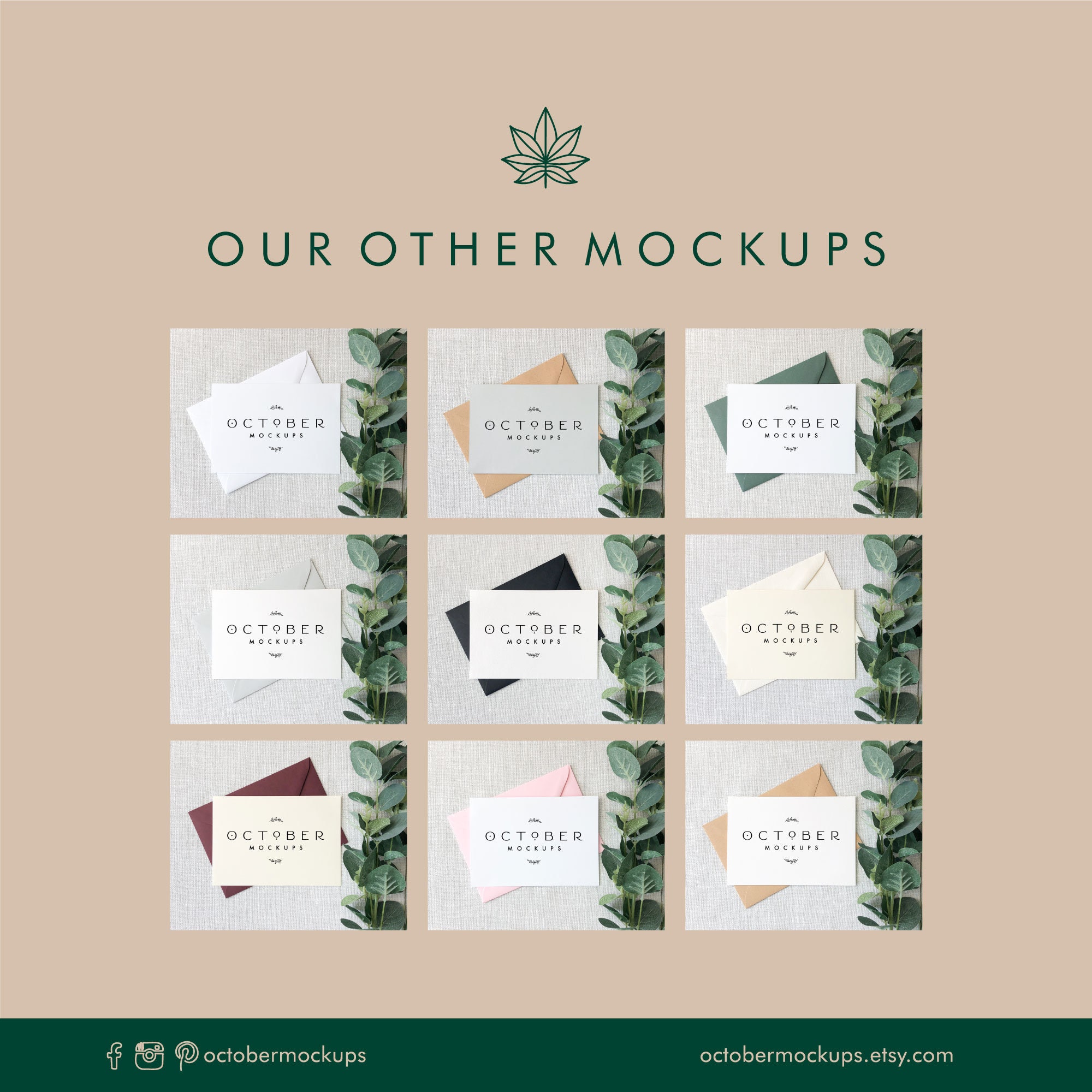 Blank card mockup Postcard mockup Invitation mockup | Etsy