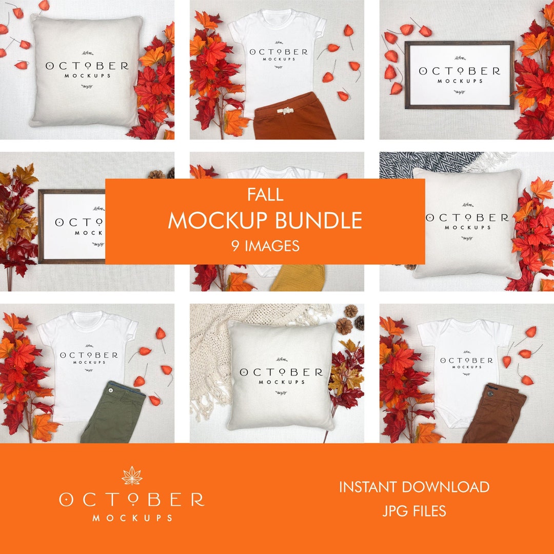 Mockup Bundle Fall Fall Decor Mockup Bundle Autumn Mockup Bundle Fall T ...