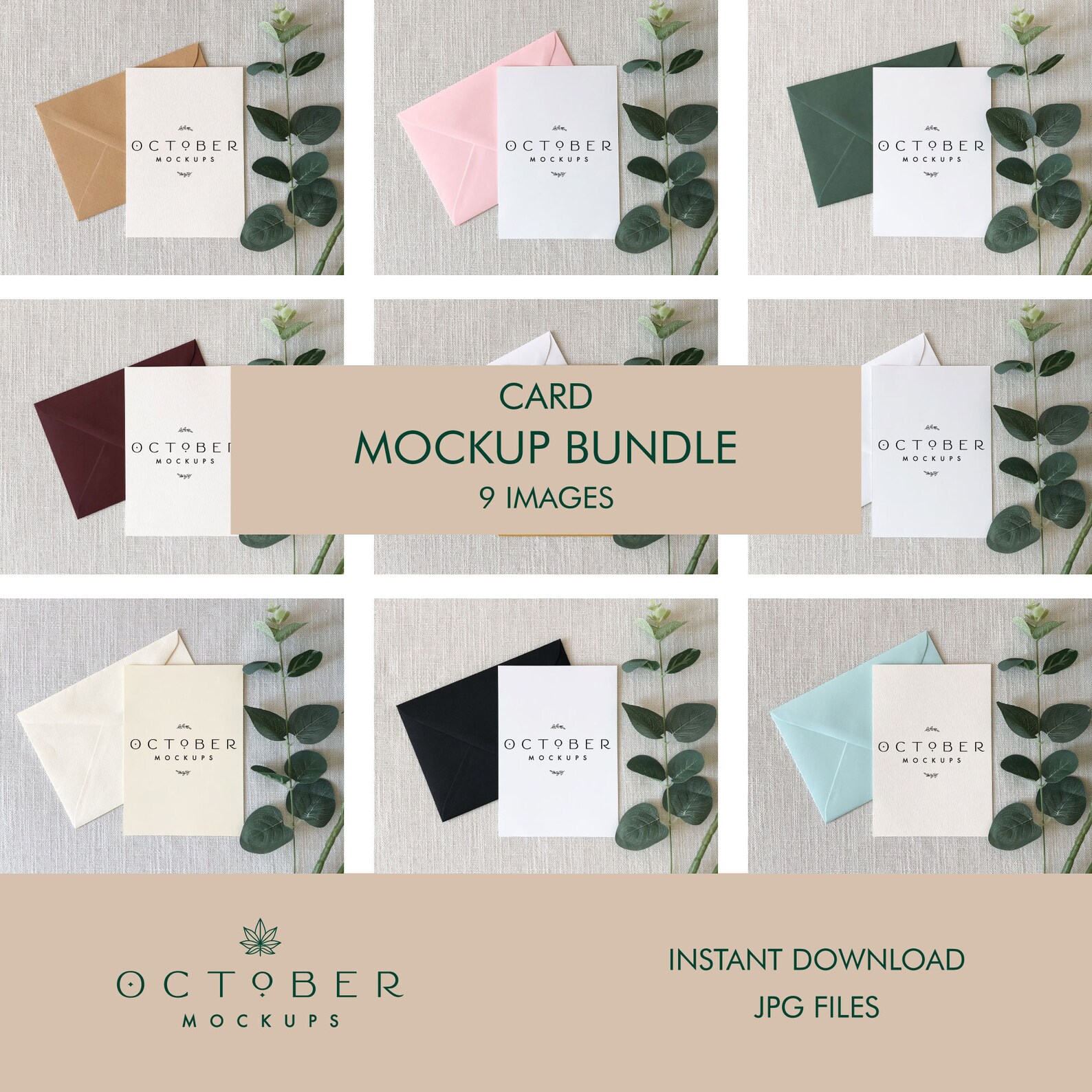 Card Mockup Bundle | Card & Envelope | Greeting Card Mockup ...