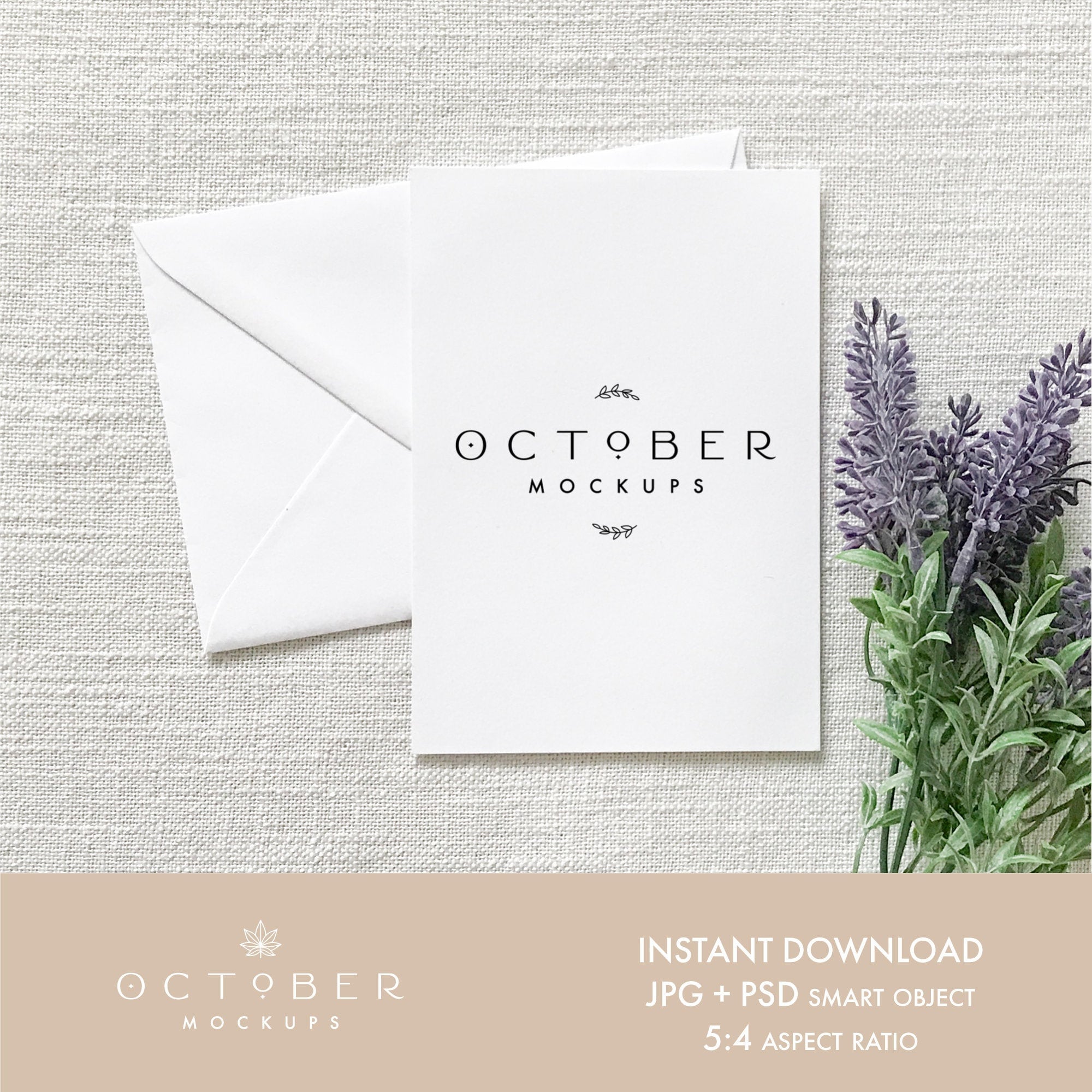 Blank card mockup Postcard mockup Invitation mockup | Etsy