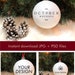 Christmas Bauble Mockup Christmas Mockup Bauble Mock-up Christmas Ball ...