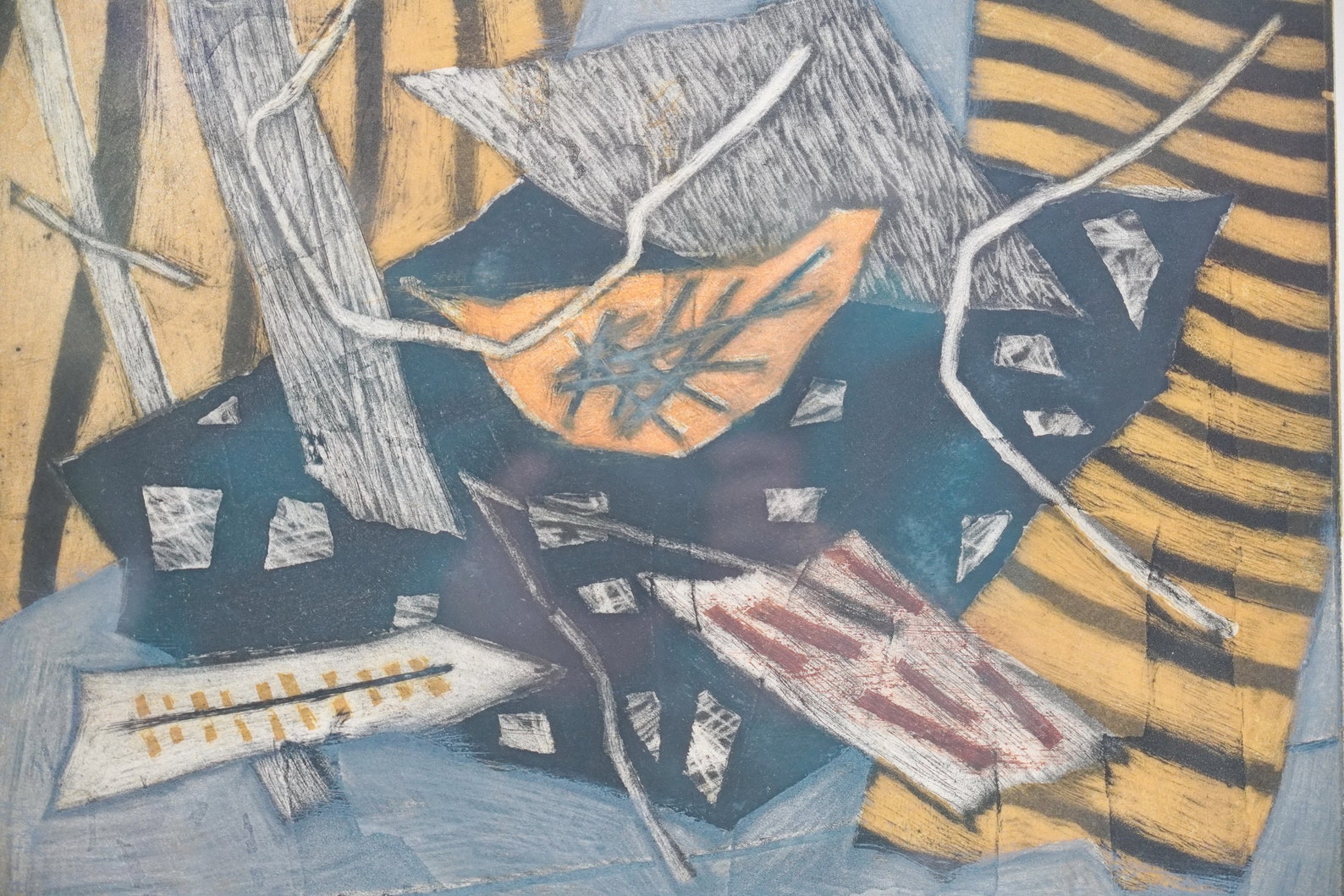 54 X 60 Mid-century Modern LITHOGRAPHY Signed Numbered - Etsy