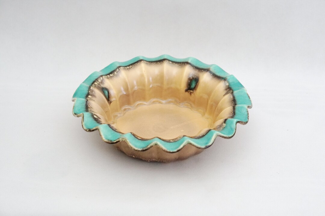 Mid Century Modern 26X7 CERAMIC PLATE HANDMADE Fruit Bowl Tray Vintage ...