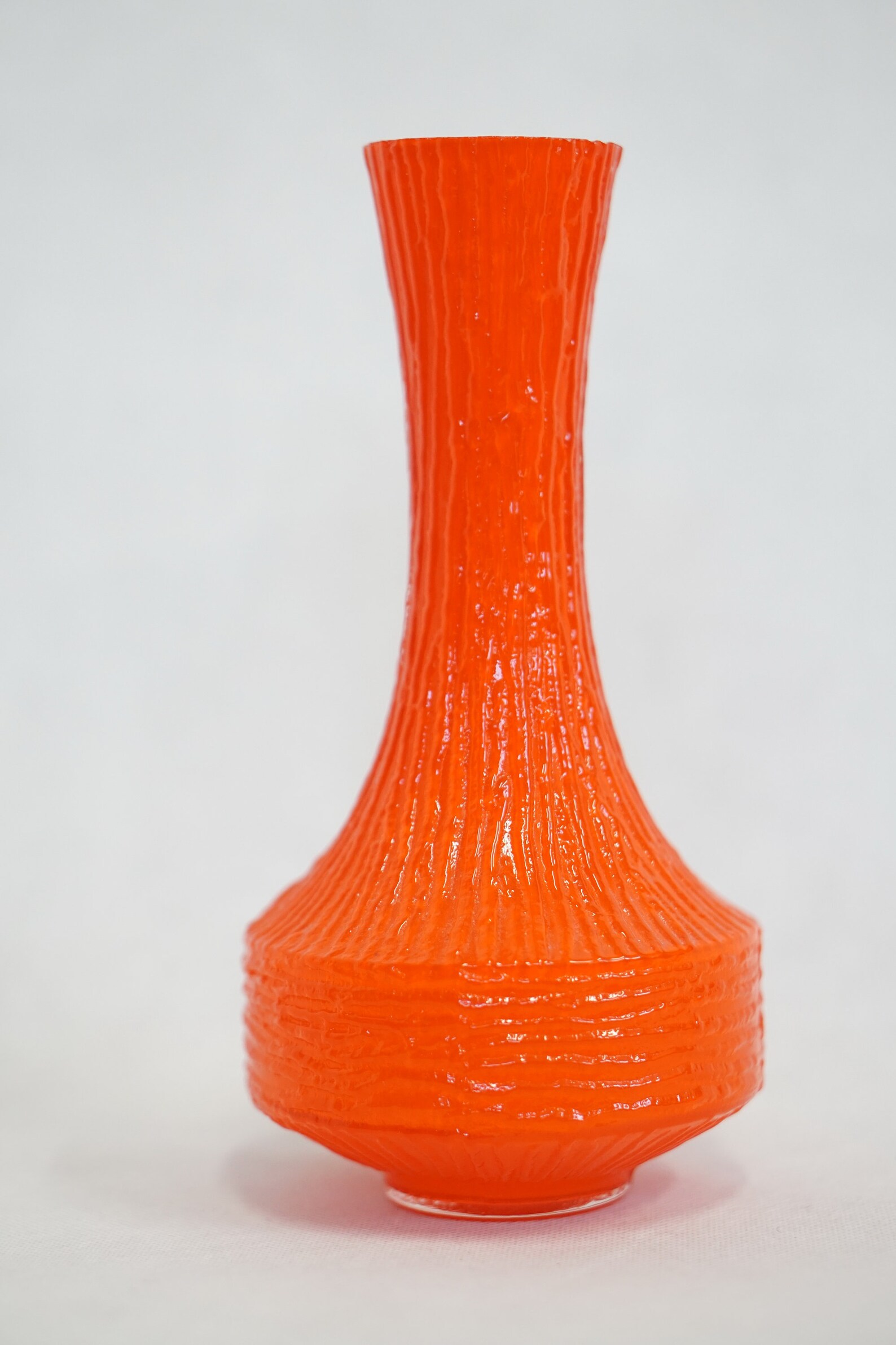 Vintage Scandinavian Design Glass RED FLOWER VASE 50s 60s 70s - Etsy