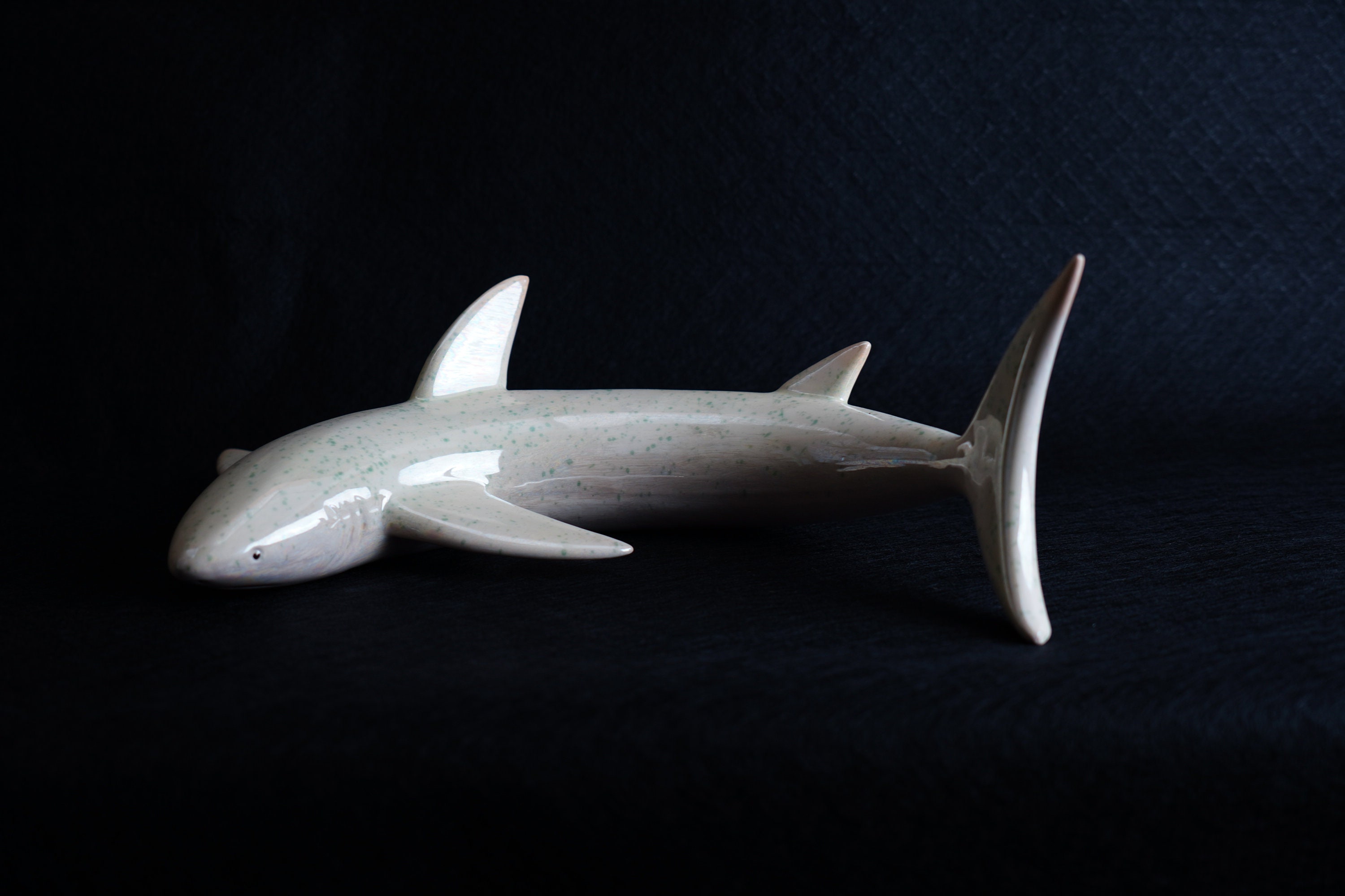 40 X 20 Vintage 60s CERAMIC SHARK FIGURINE Made in Portugal - Etsy