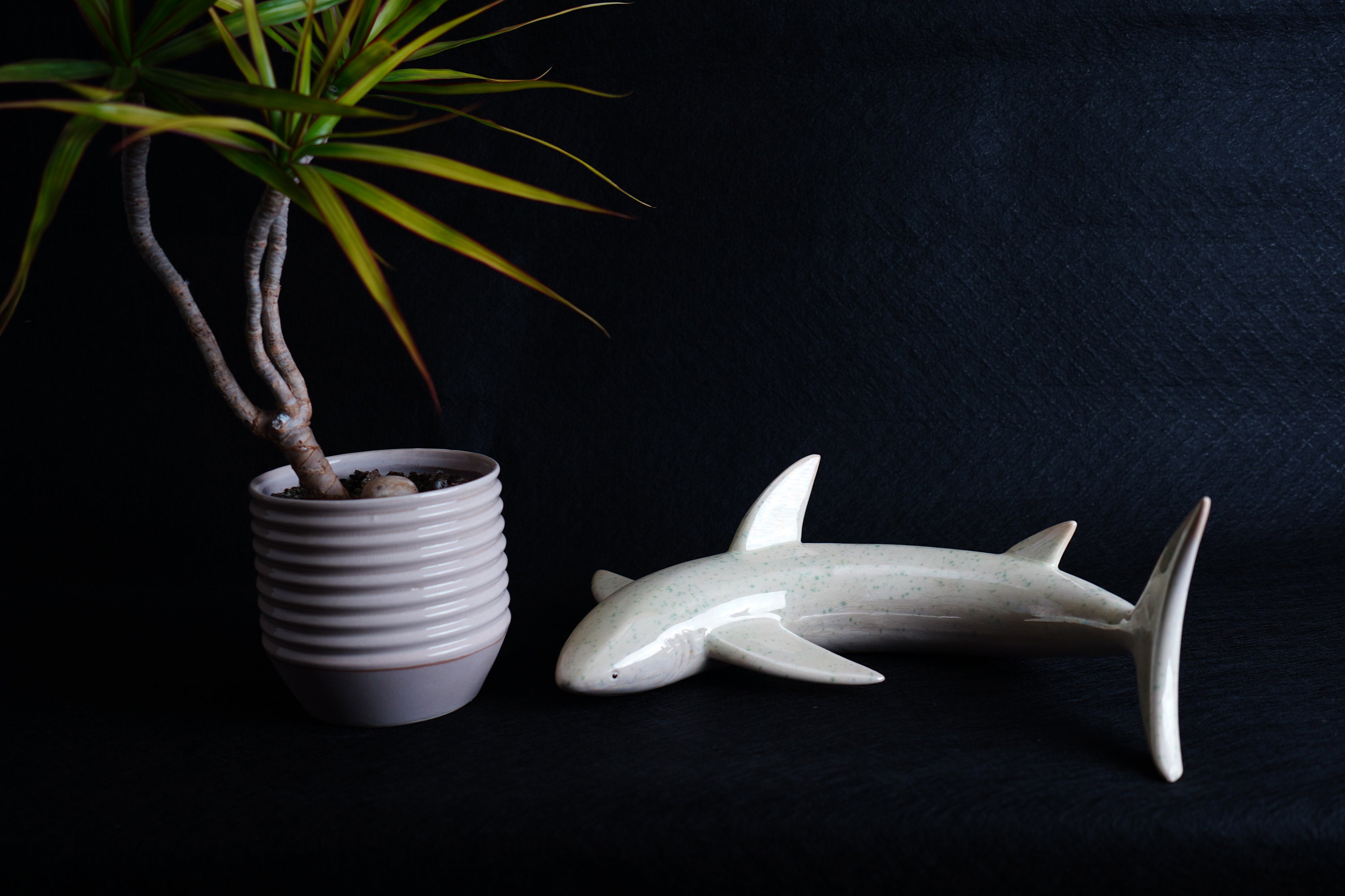 40 X 20 Vintage 60s CERAMIC SHARK FIGURINE Made in Portugal - Etsy