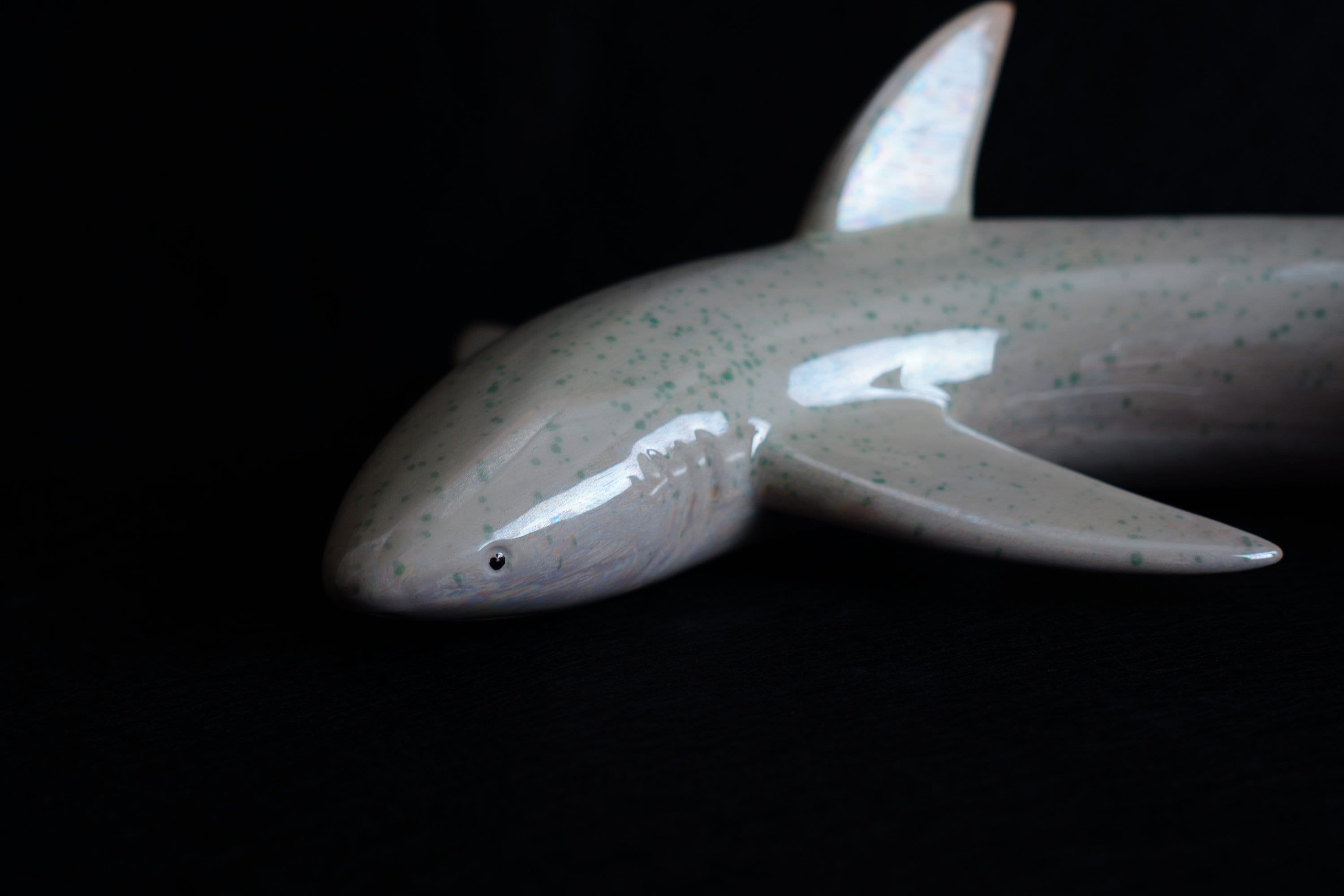 40 X 20 Vintage 60s CERAMIC SHARK FIGURINE Made in Portugal - Etsy