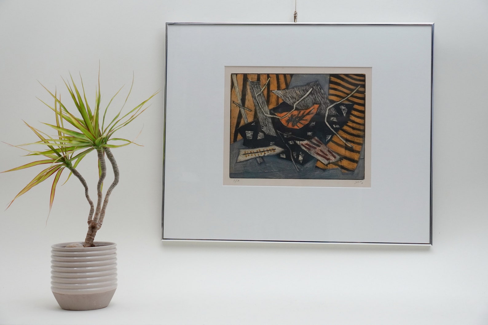 54 X 60 Mid-century Modern LITHOGRAPHY Signed Numbered - Etsy