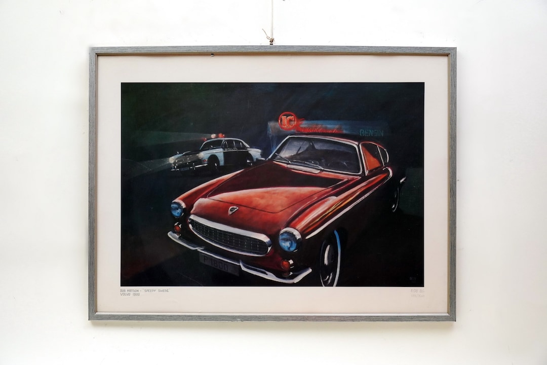 52 X 70 Vintage 60s Signed BOB MATSON Numbered Print Scandinavian Art ...