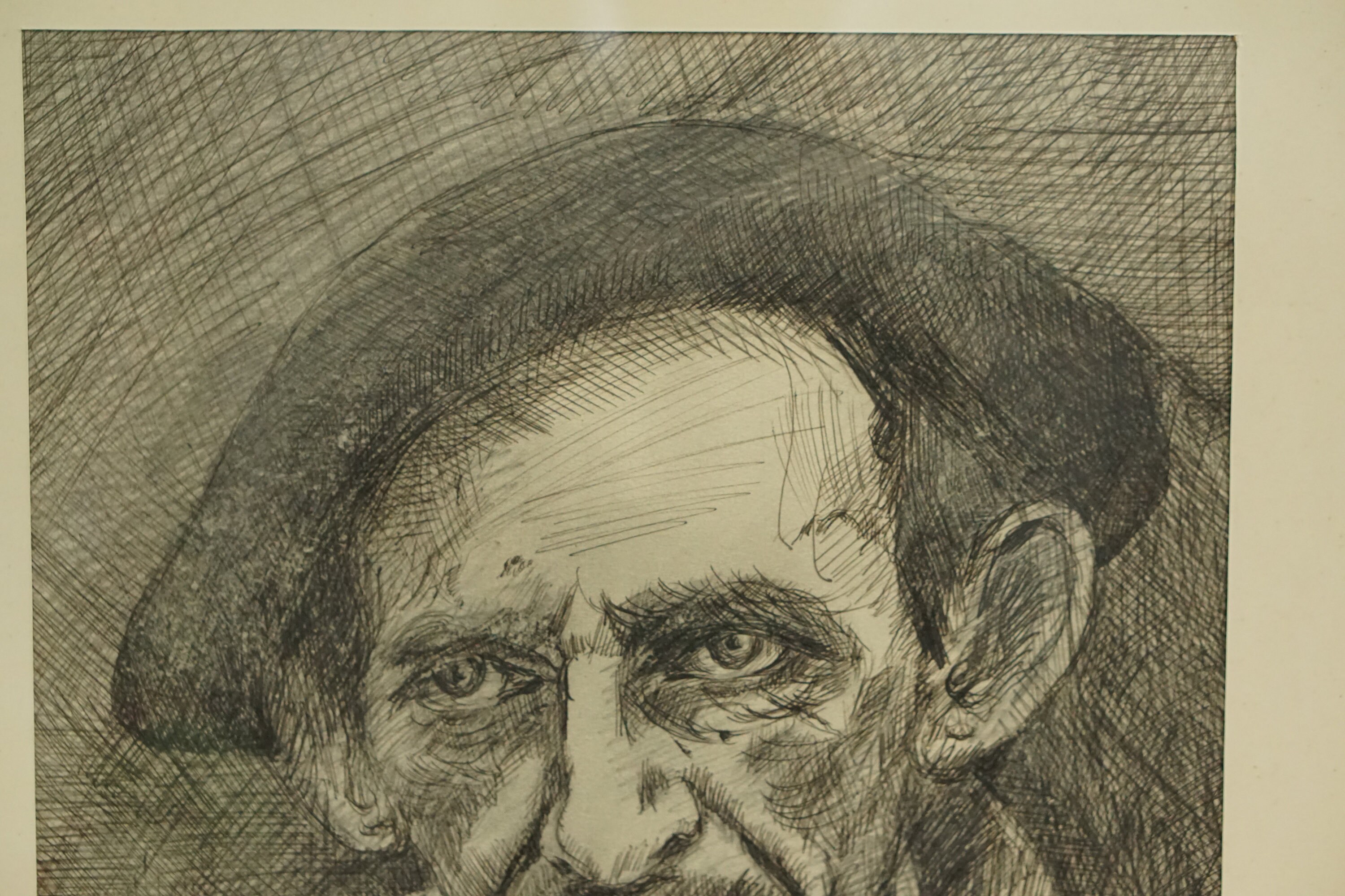 62X52 NILS FERLIN PORTRAIT Pencil Drawing By Banke 71 Etsy
