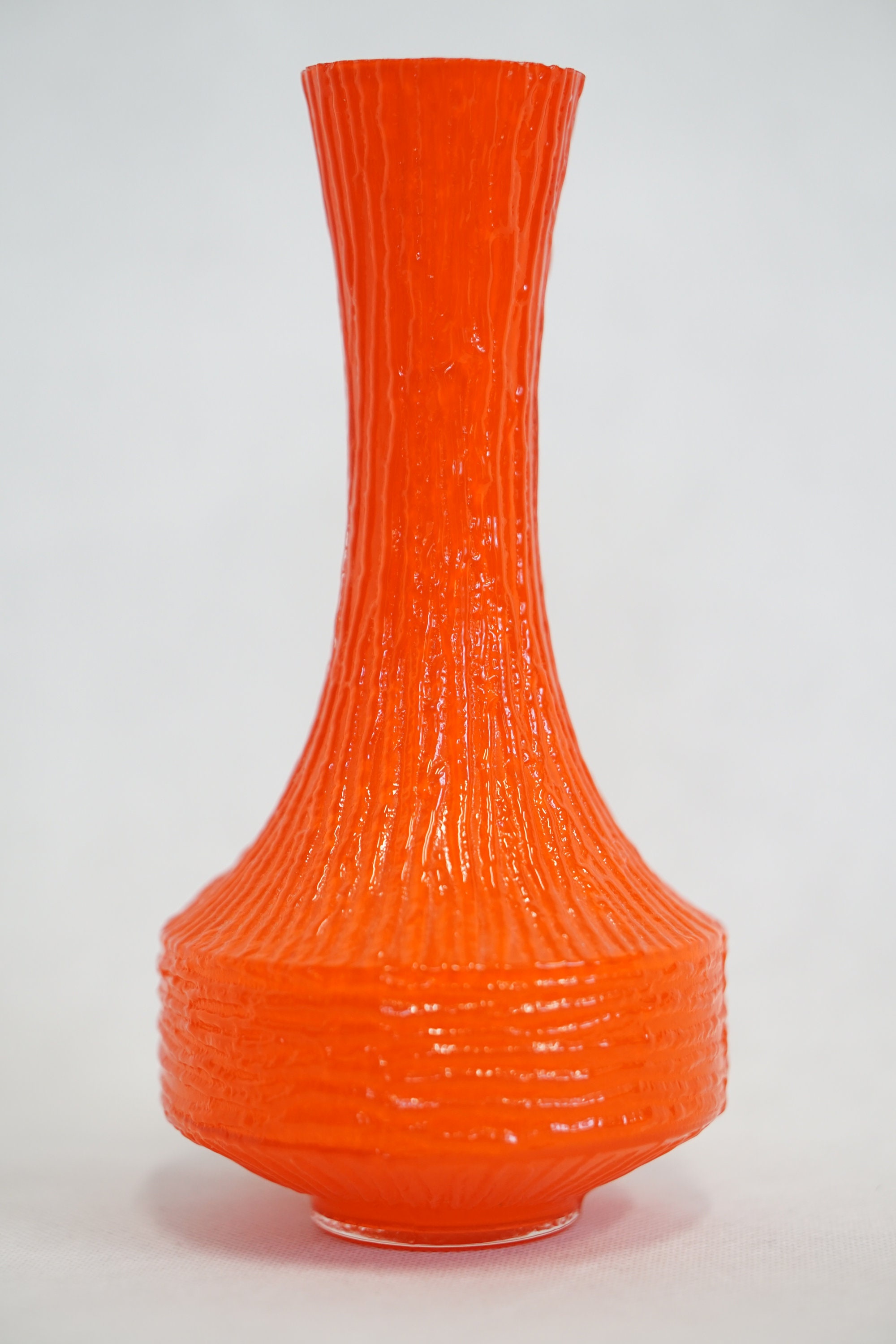 Vintage Scandinavian Design Glass RED FLOWER VASE 50s 60s 70s - Etsy
