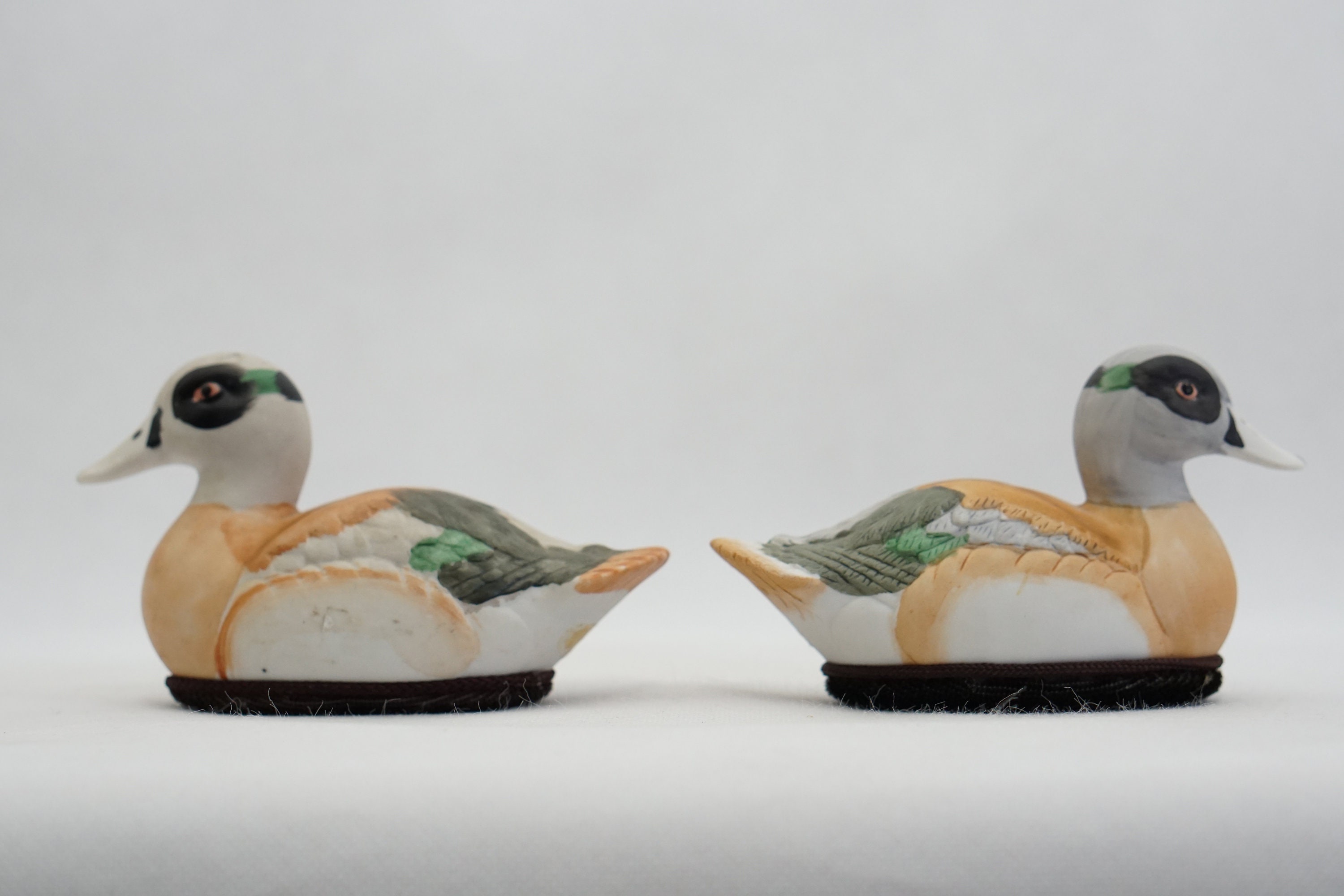 Mid Century Vintage Pair of CERAMIC DUCKS FIGURINES Pottery | Etsy