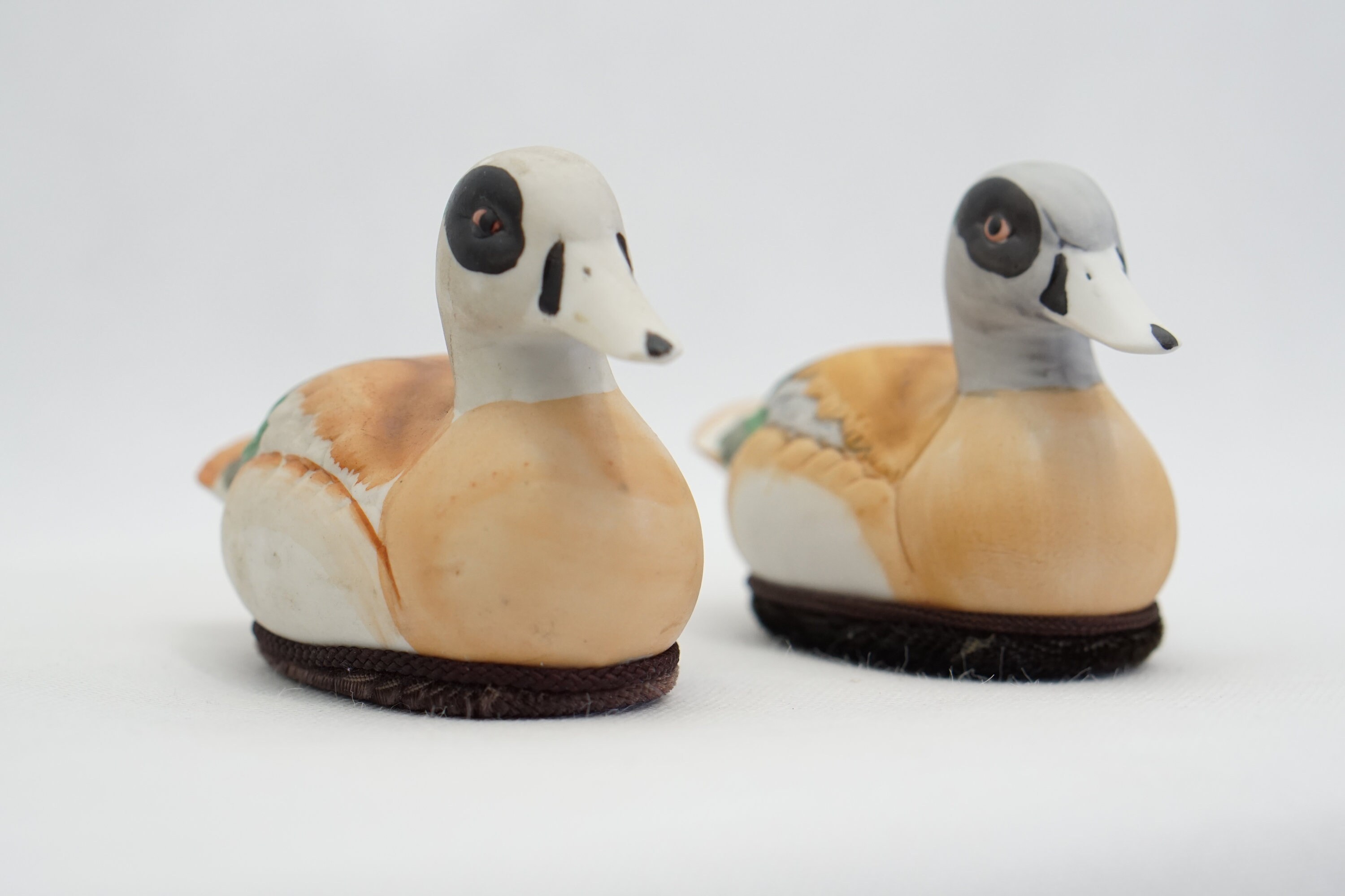 Mid Century Vintage Pair of CERAMIC DUCKS FIGURINES Pottery | Etsy
