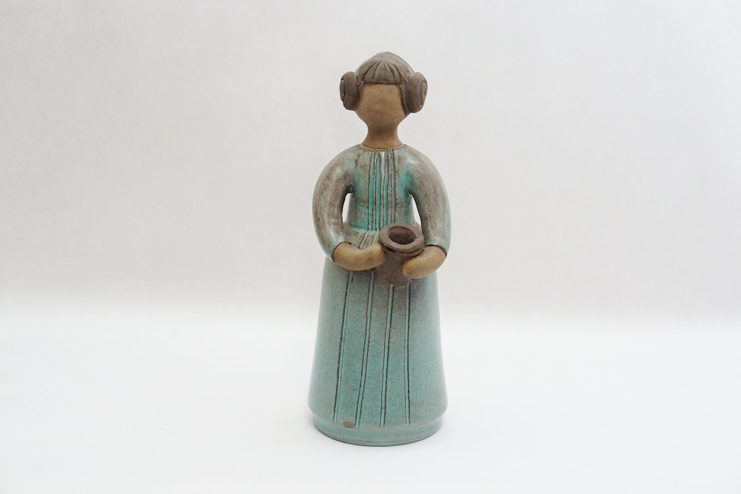 Vintage ELBOGEN KERAMIK SWEDEN Figurine: Midsommar Style Pottery Decor ...