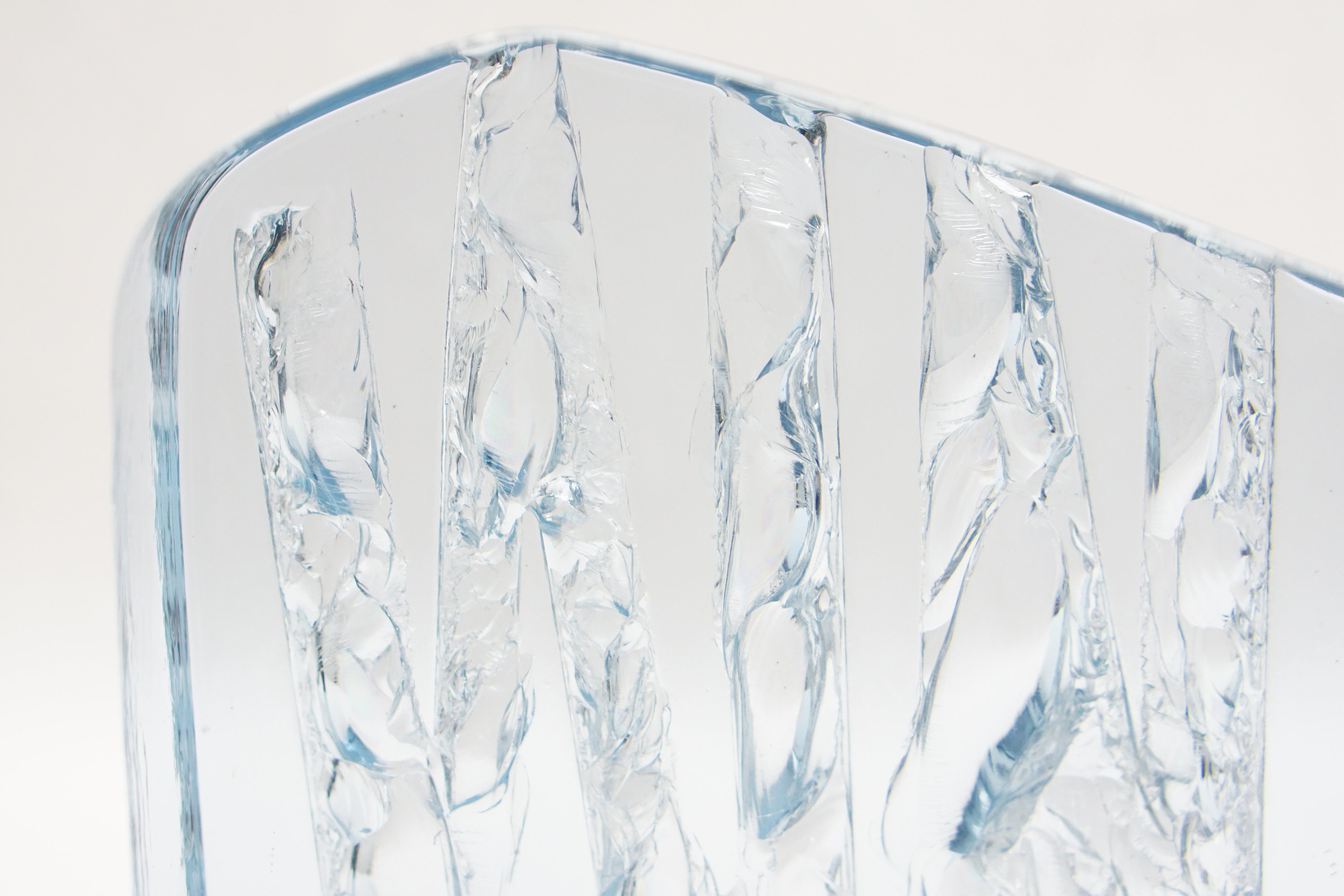 HEAVY ICE CRYSTAL Glass Sculpture Suncatcher Paperweight Paper - Etsy