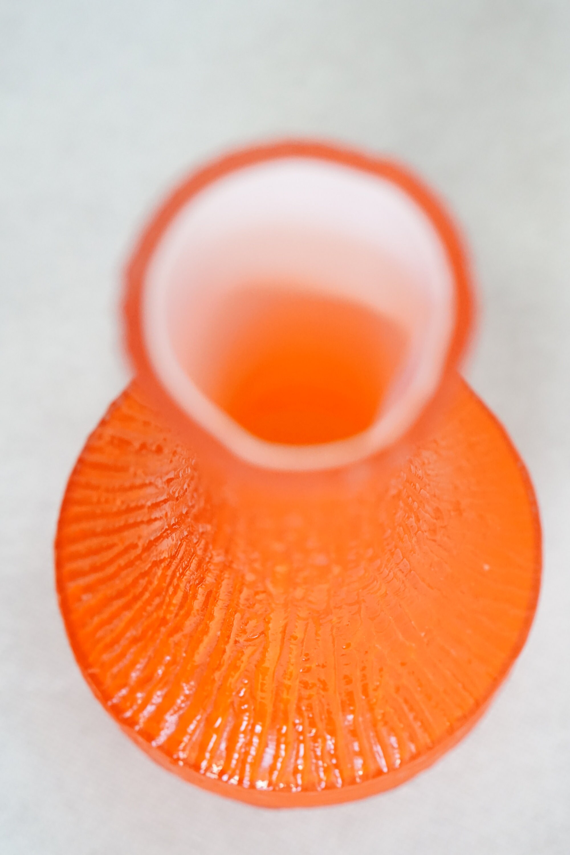 Vintage Scandinavian Design Glass RED FLOWER VASE 50s 60s 70s - Etsy