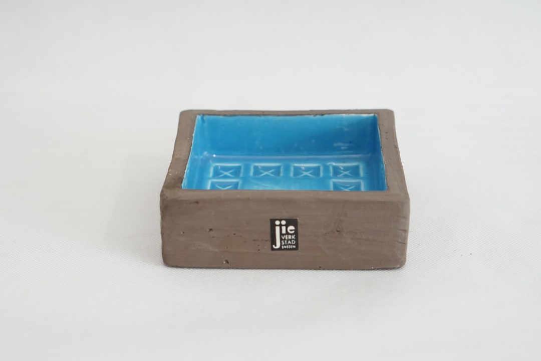 Vintage Mid Century Glazed Ceramic Tray: Jie Verkstad Scandinavian ...