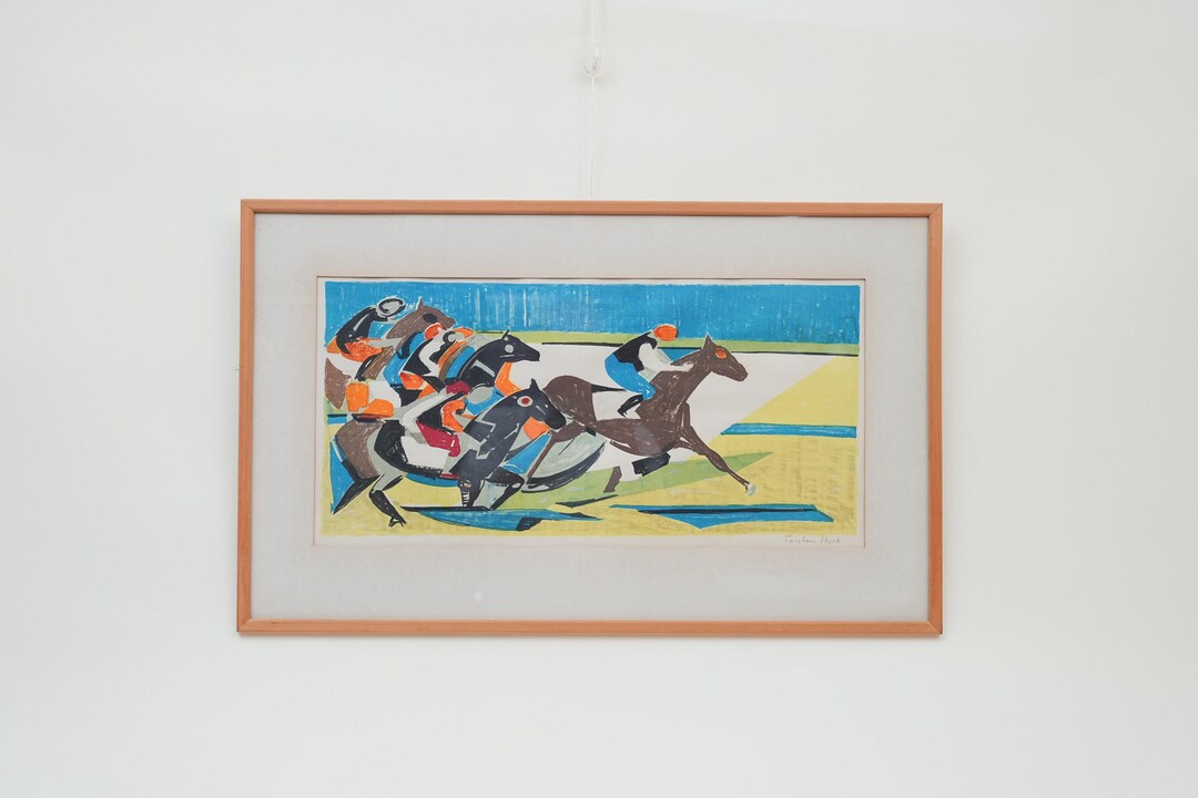 45 X 73 Vintage 70s Signed TORSTEN HULT (se 1922-2012) Original ...