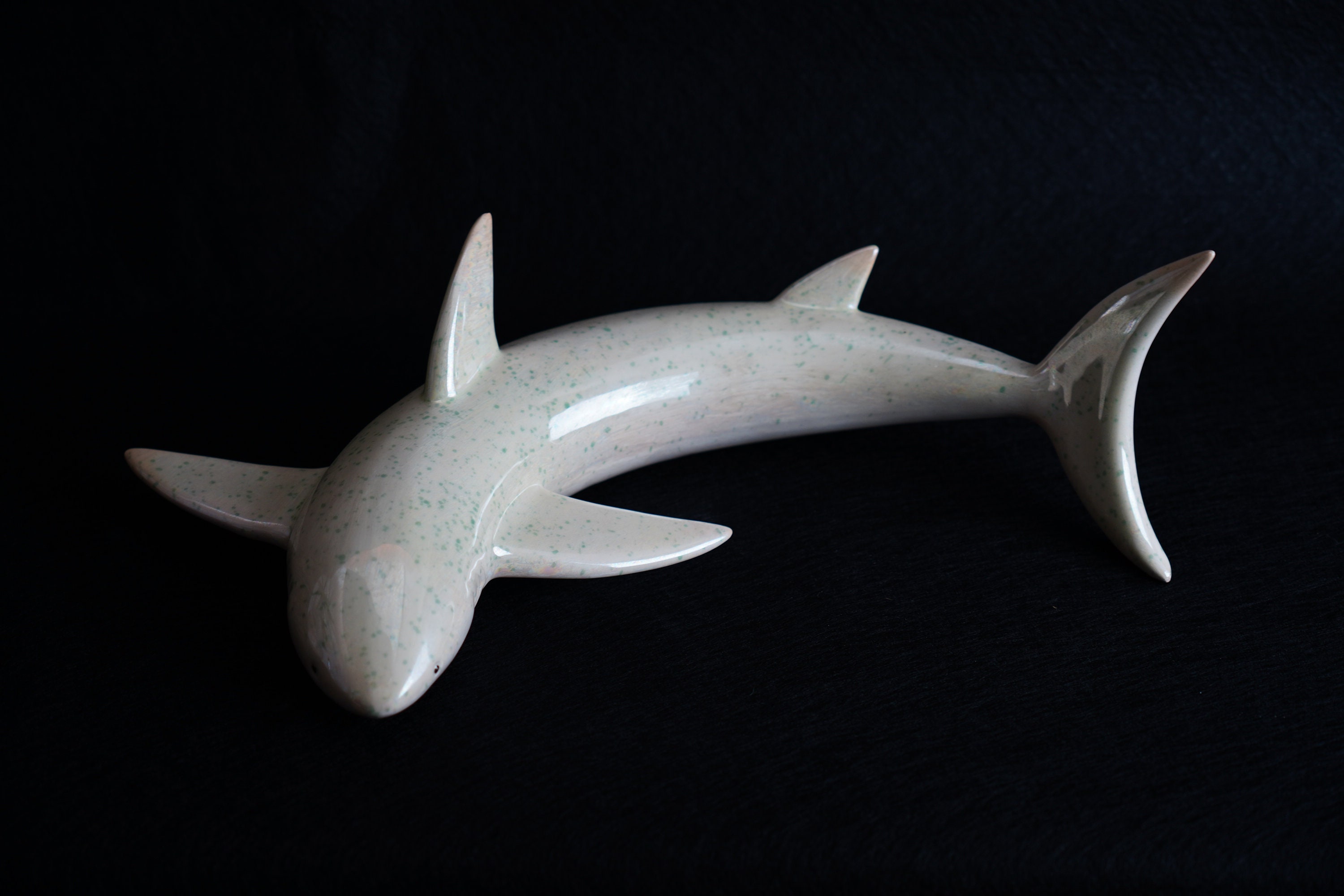 40 X 20 Vintage 60s CERAMIC SHARK FIGURINE Made in Portugal - Etsy