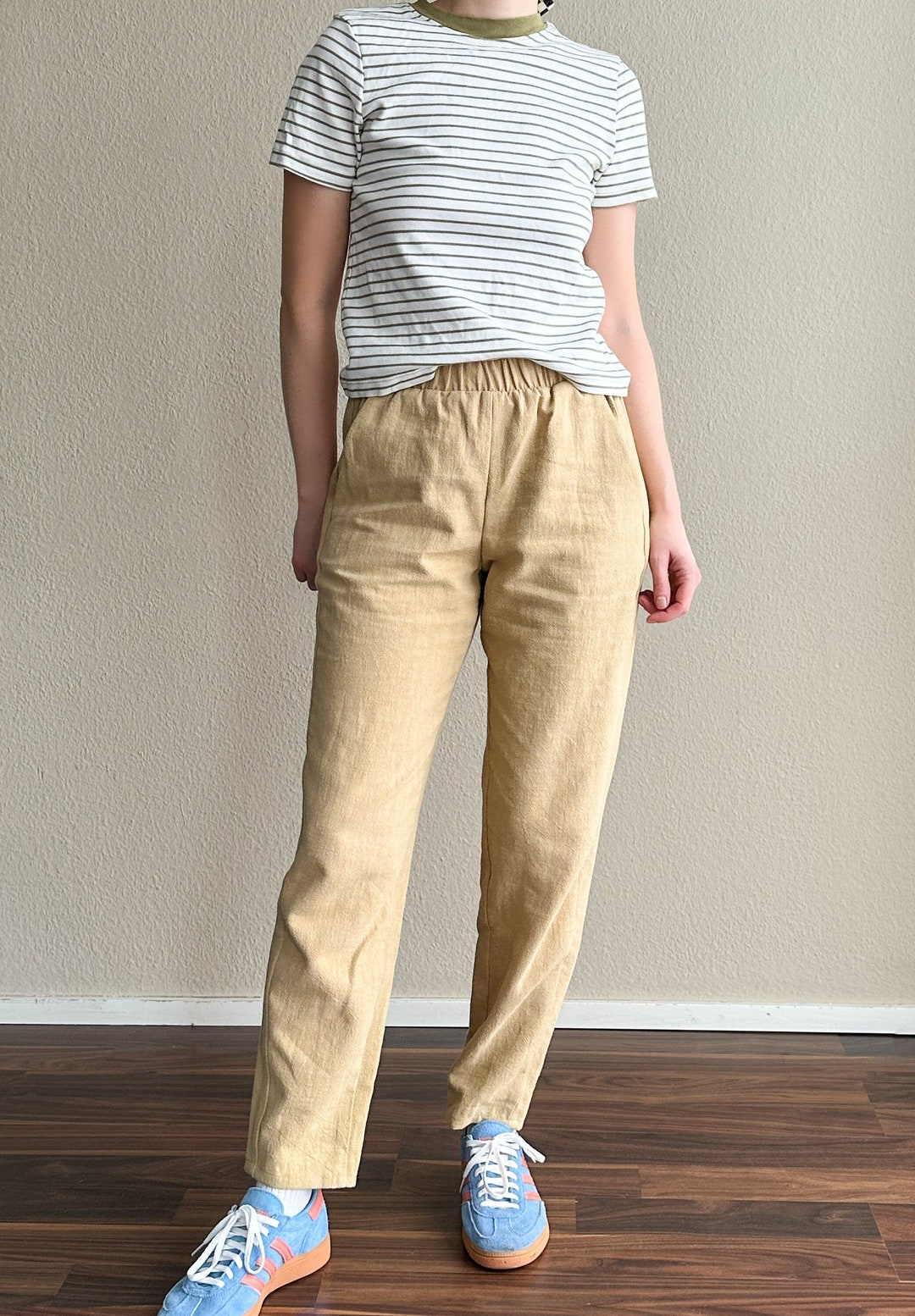 Linen Trousers With Elastic Waistband | 34 - 44 | 100% Linen | Linen ...