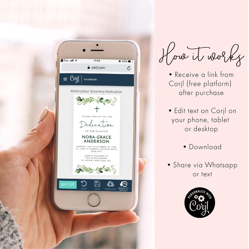 Phone Graduation Photo Overlay Editable Electronic Email | Etsy