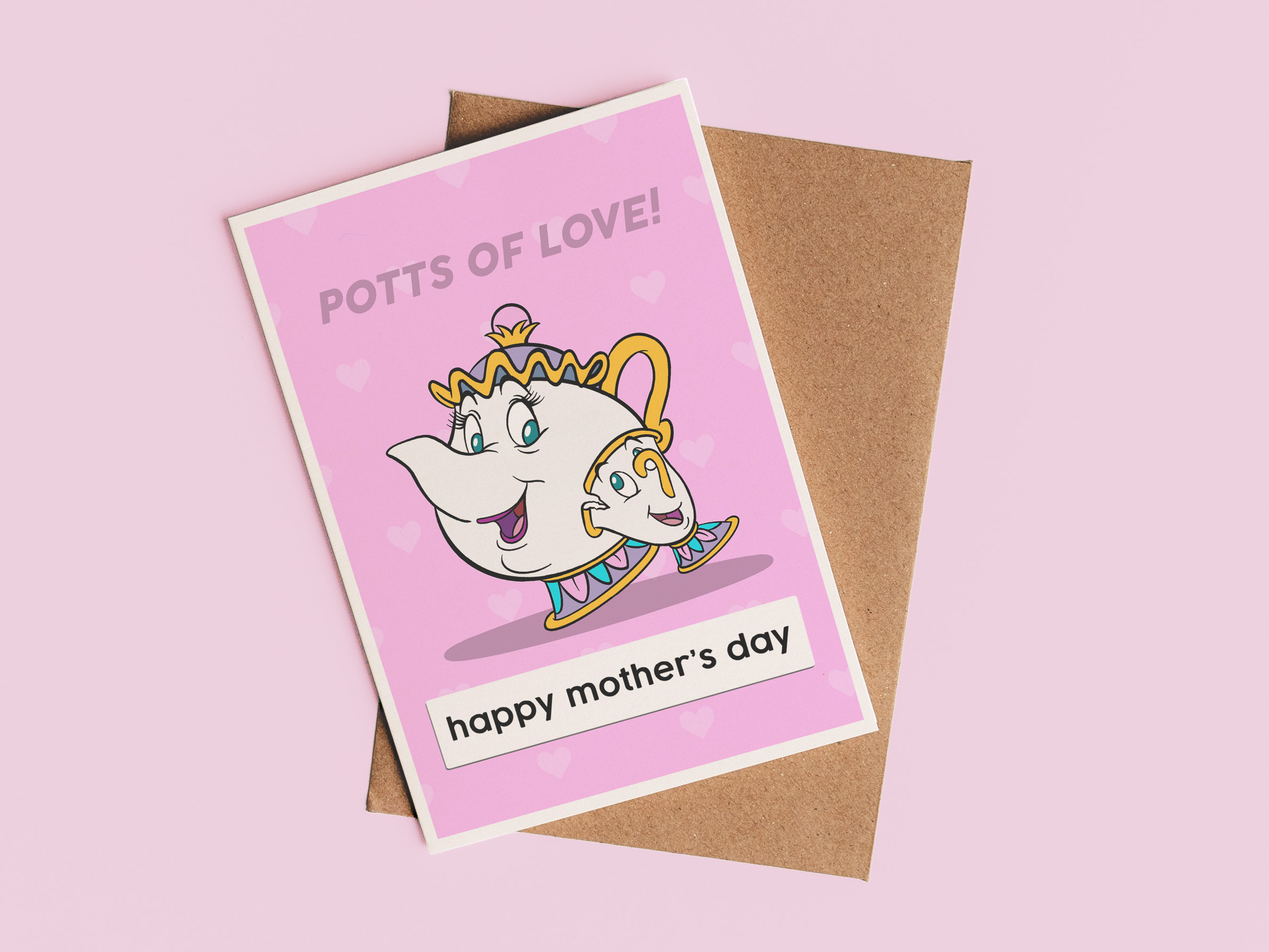 Beauty and the Beast “mrs. Potts” Disney Mother’s Day Card | Happy ...