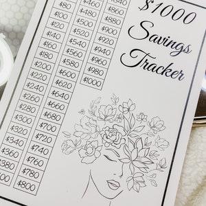 1k Savings Tracker | A5 | Goal Tracker - Etsy