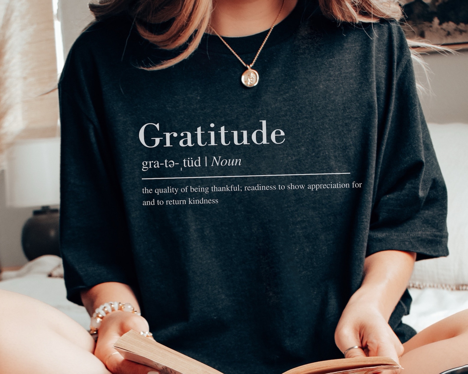 Gratitude T-shirt, Grateful Tee, Gratitude Definition Short Sleeve ...