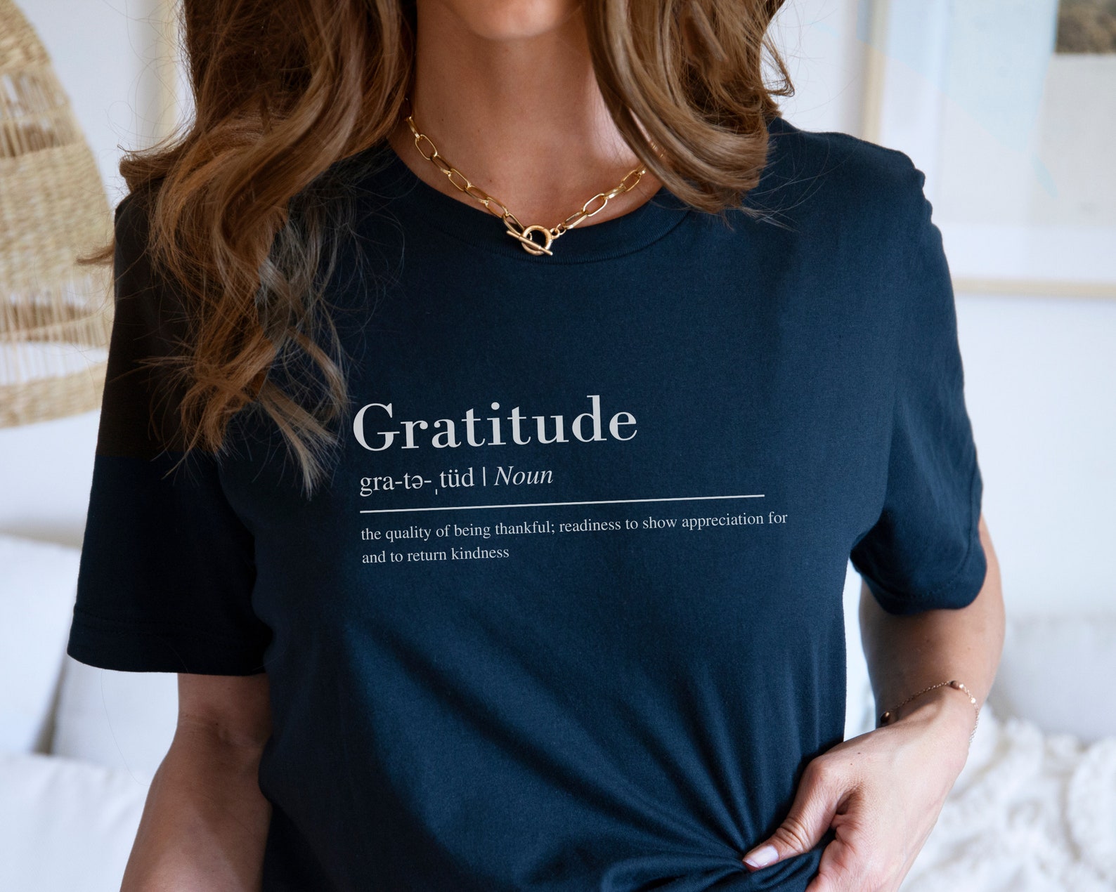 Gratitude T-shirt, Grateful Tee, Gratitude Definition Short Sleeve ...