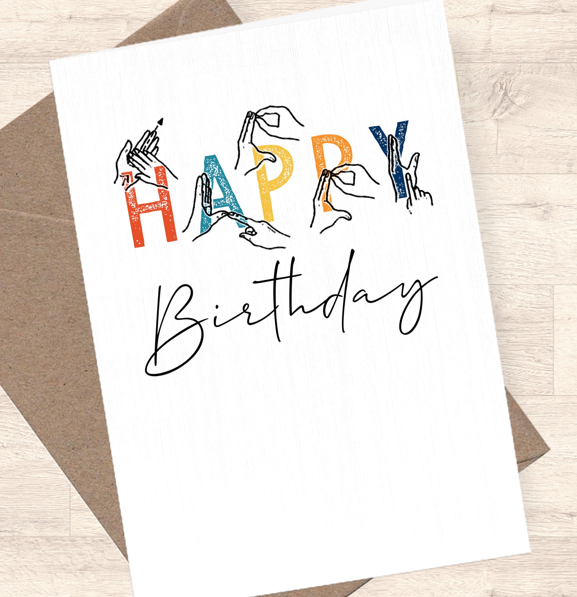 British Sign Language Happy Birthday Card Etsy UK british-sign-language-happy-birthday-card-etsy-uk