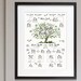 Reverse Family Tree Large Framed Illustration 5 Generations - Etsy