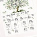 Reverse Family Tree Large Framed Illustration 5 Generations - Etsy
