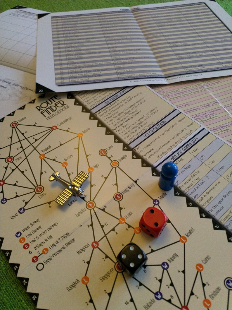 Route-finder: Intercontinental Boardgame - Etsy