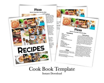 Cookbook Powerpoint Template - Etsy