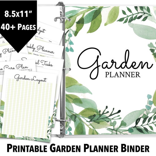 Printable Garden Planner Binder & Template / Fully Editable - Etsy