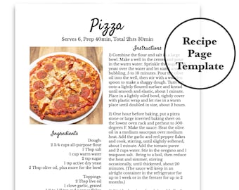 Winter Wreath Cookbook Template Recipe Book Template / Apple - Etsy