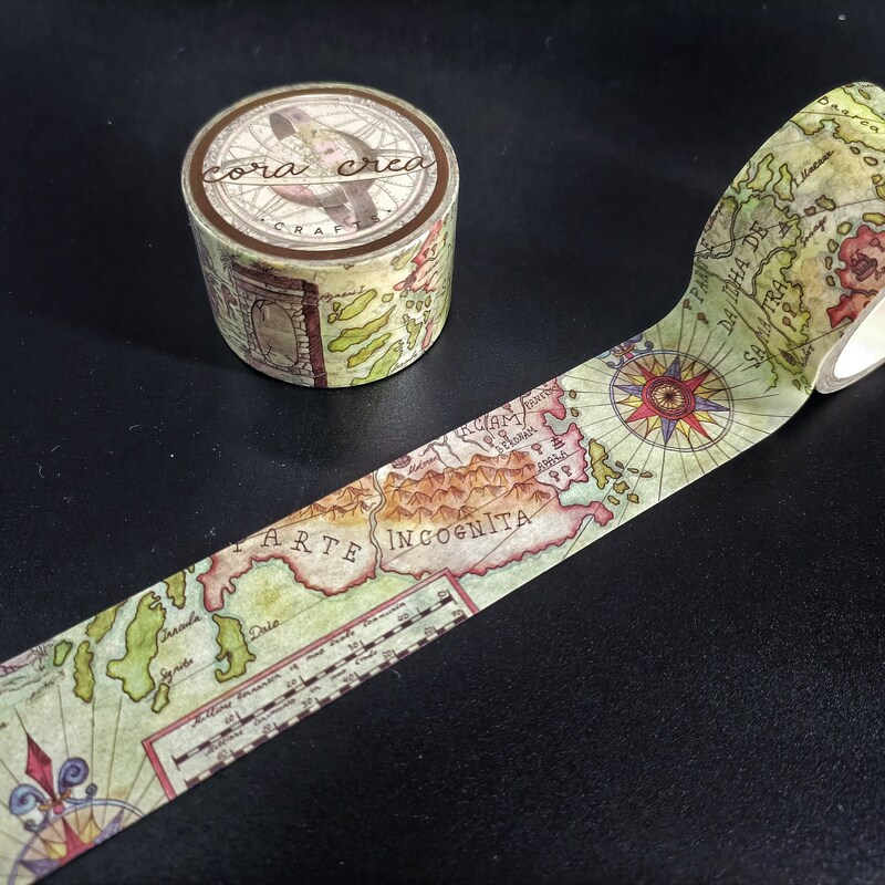 Map Washi Tape - Etsy