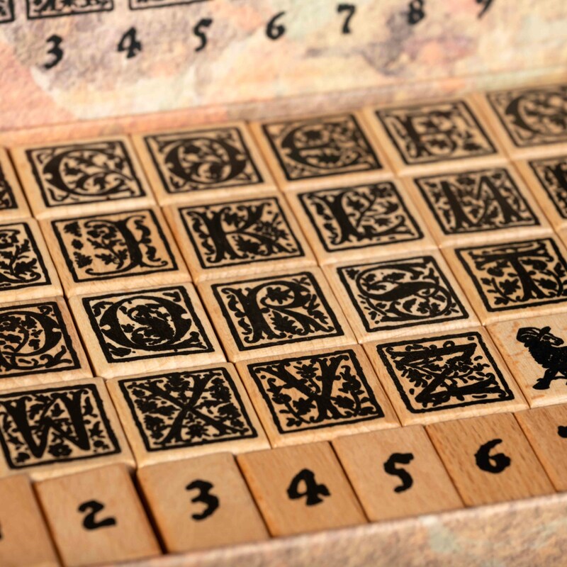 Wood Alphabet Stamp Set - Etsy