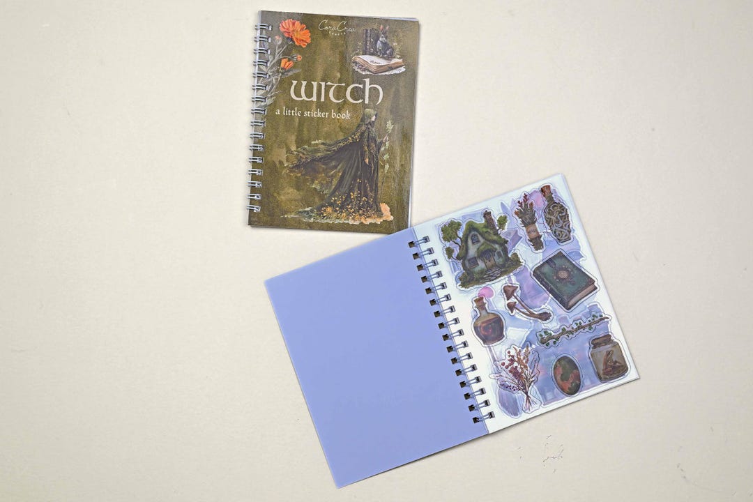 Witch Sticker Book for Crafting and Journaling With Witchy Designs ...