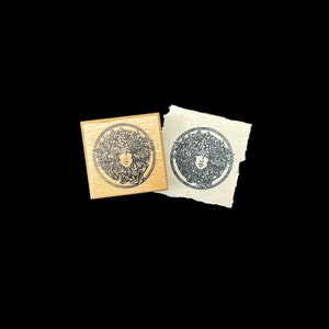 Lady of the Forestwooden Stamp Snail Mail Secret Garden Medieval Gate ...