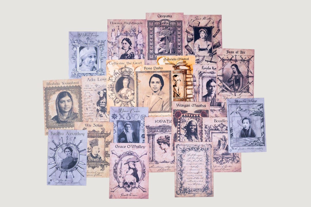 Heroines Paper Set - Women in History, Powerful Women, Scrapbooking ...